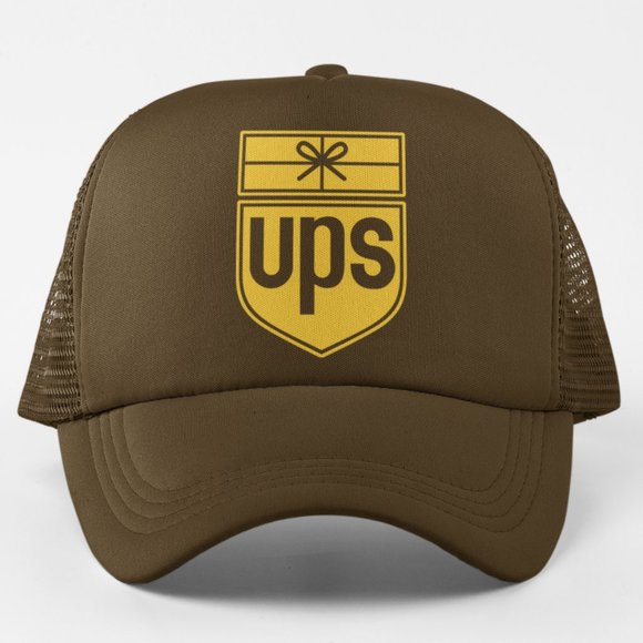 OTTO | Accessories | New Ups Retro 961 Logo Foam Trucker Mesh Snapback Hat Brown | Poshmark